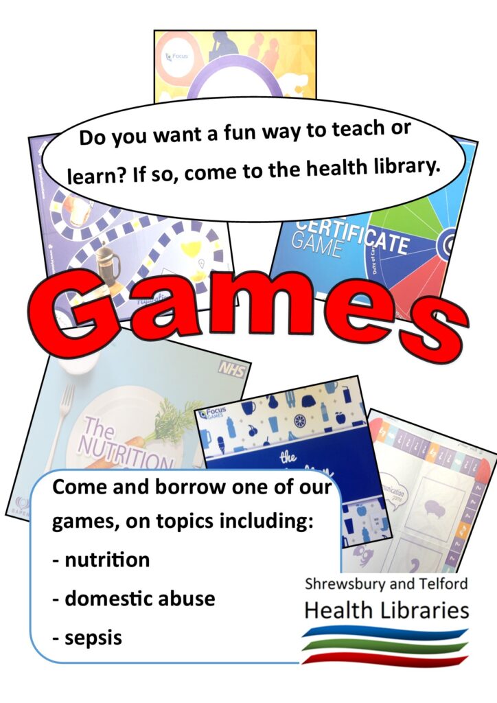board games – Shrewsbury and Telford Health Libraries