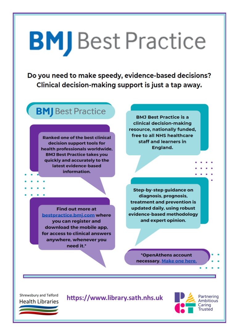 BMJ Best Practice – Shrewsbury and Telford Health Libraries